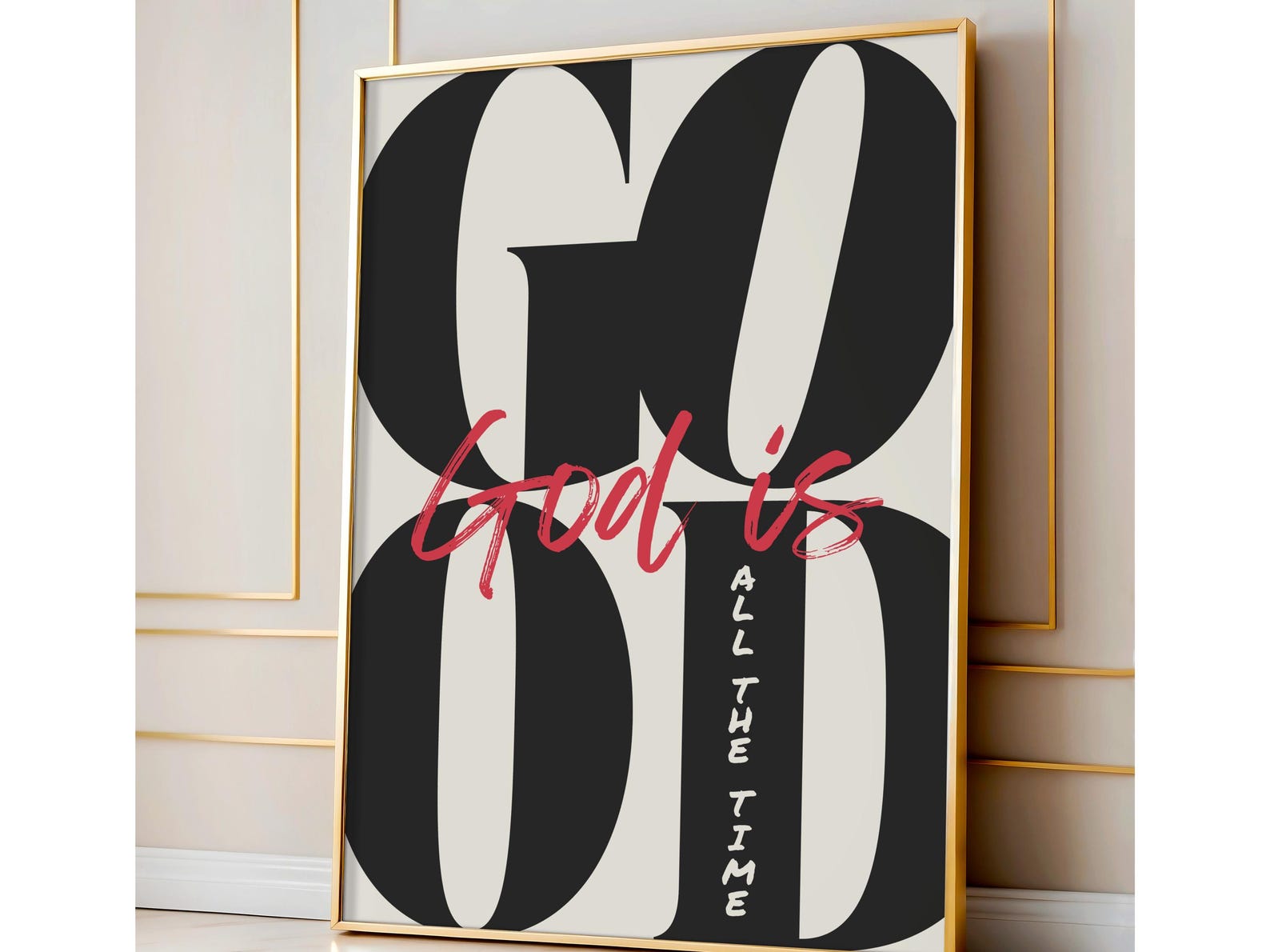 Duo Art Print God is Good All the Time Print Aesthetic Bible Verse ...