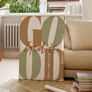 Duo Art Print God is Good All the Time Print Aesthetic Bible Verse ...