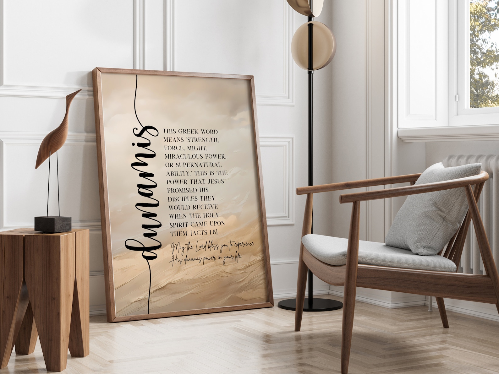 Greek Word Definition Bible Verse Wall Art Christian Artwork Minimalist ...