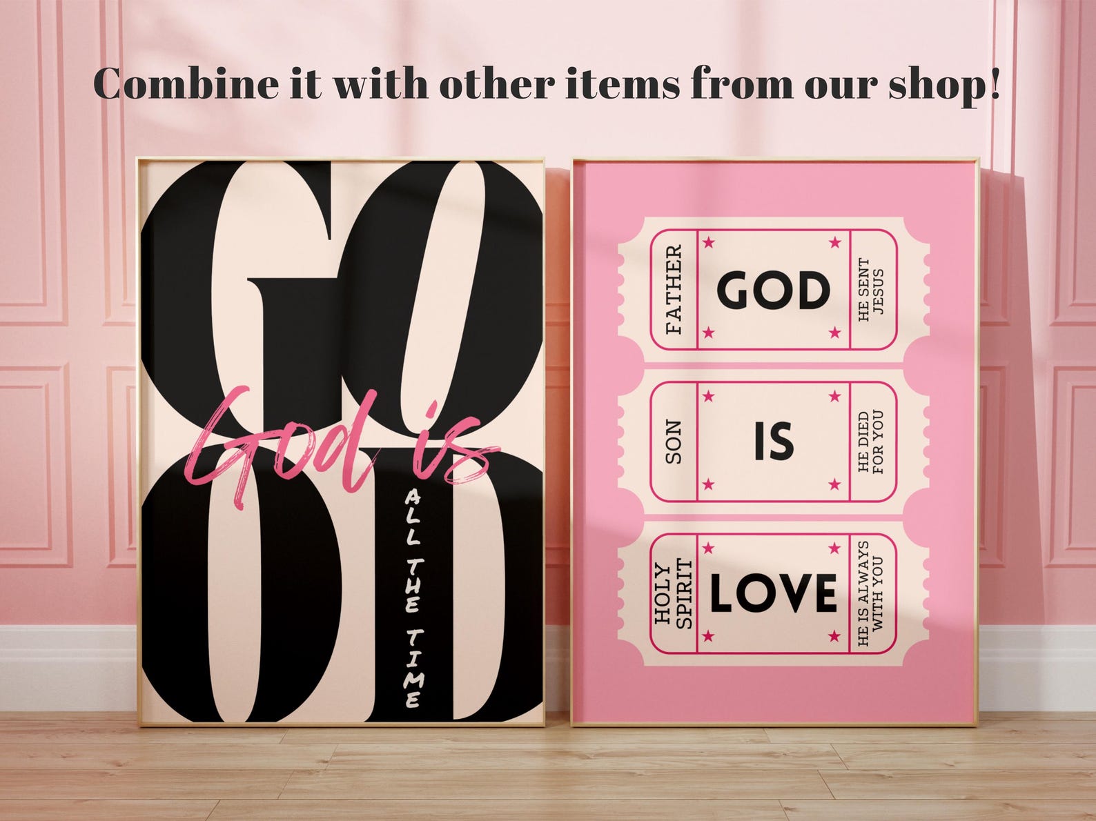 God is Good All the Time Print Aesthetic Bible Verse Poster Cool ...