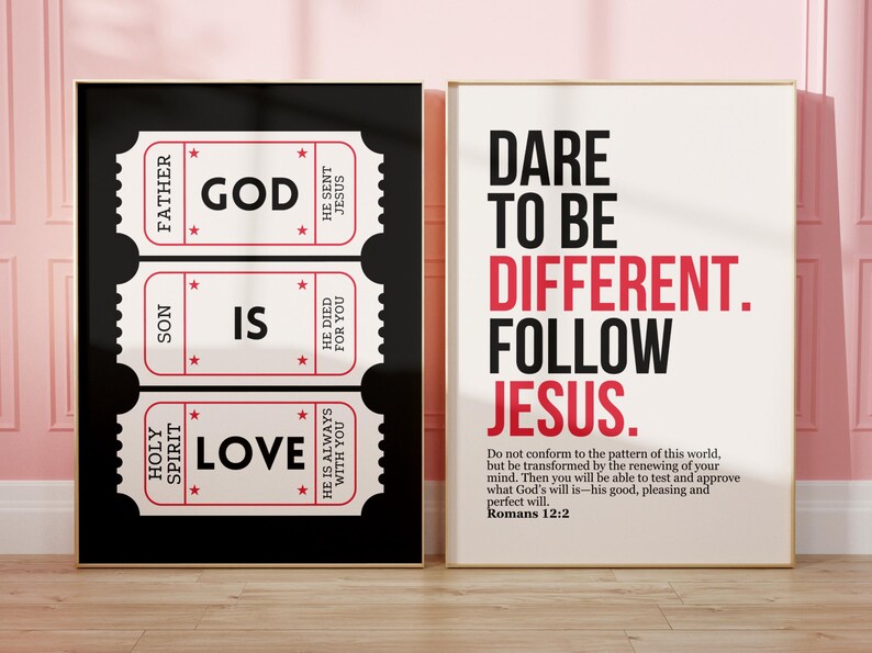 Trendy Christian Wall Art Bundle God is Good All the Time Christian ...