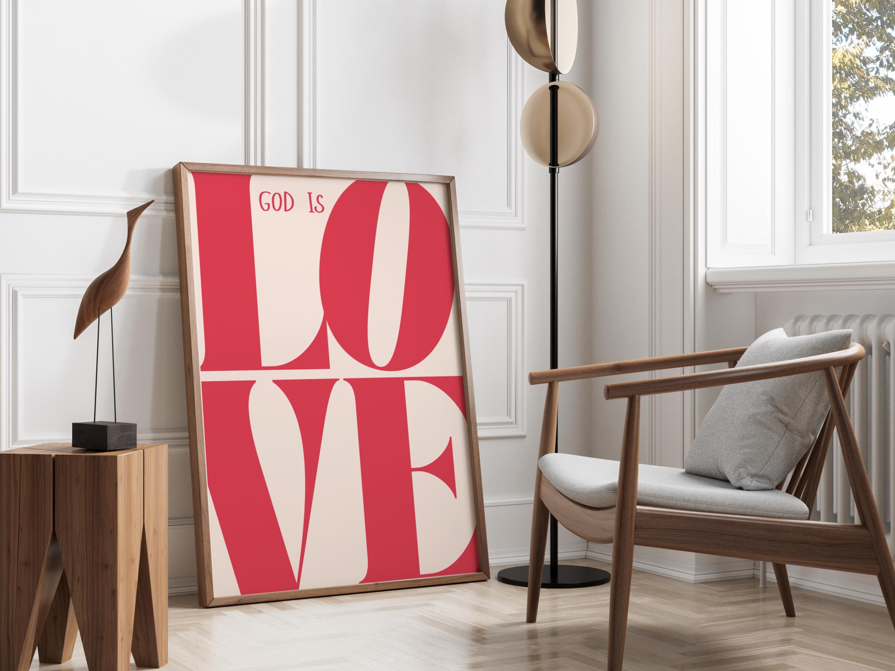 God is Love Poster God Quotes Poster 1 John 4 8 Wall Art Cool Christian ...