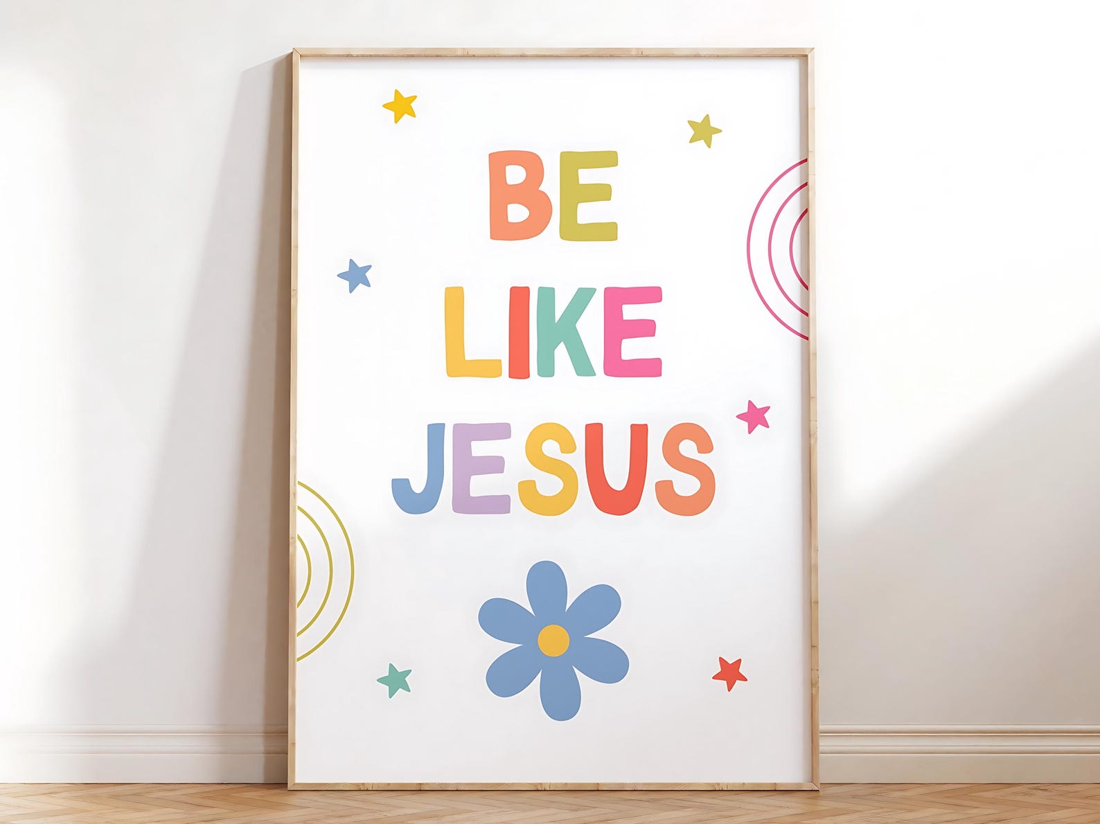 Set of 3 Colorful Christian Wall Art for Kids Ministry Decor Christian ...