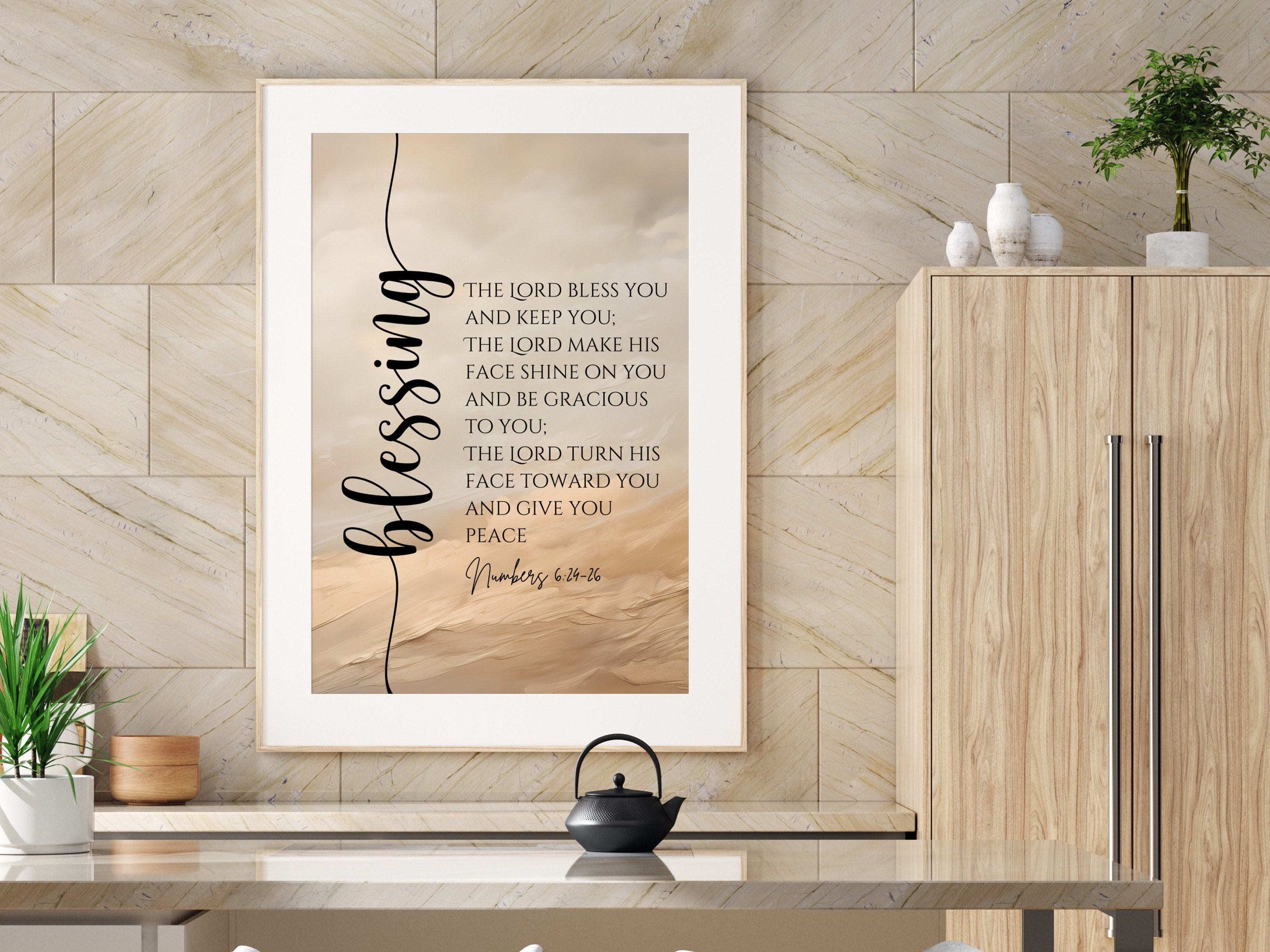 The Lord Bless You and Keep You Numbers 6 24 26 Wall Art Printable ...