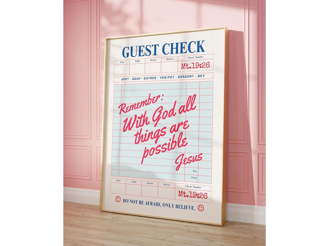 With God All Things Are Possible Cool Christian Print the Good News ...