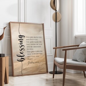 The Lord Bless You and Keep You Numbers 6 24 26 Wall Art Printable ...