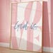 Set of 3 Blue and Pink Girly Christian Wall Art Trendy Christian Wall ...