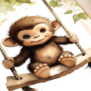 Monkey on a Swing Christian Twin Boy Nursery Decor Son of the Most High ...