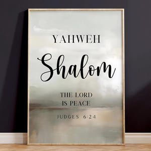Hebrew Names of God Wall Art Print Bible Verse Modern Christian Art ...