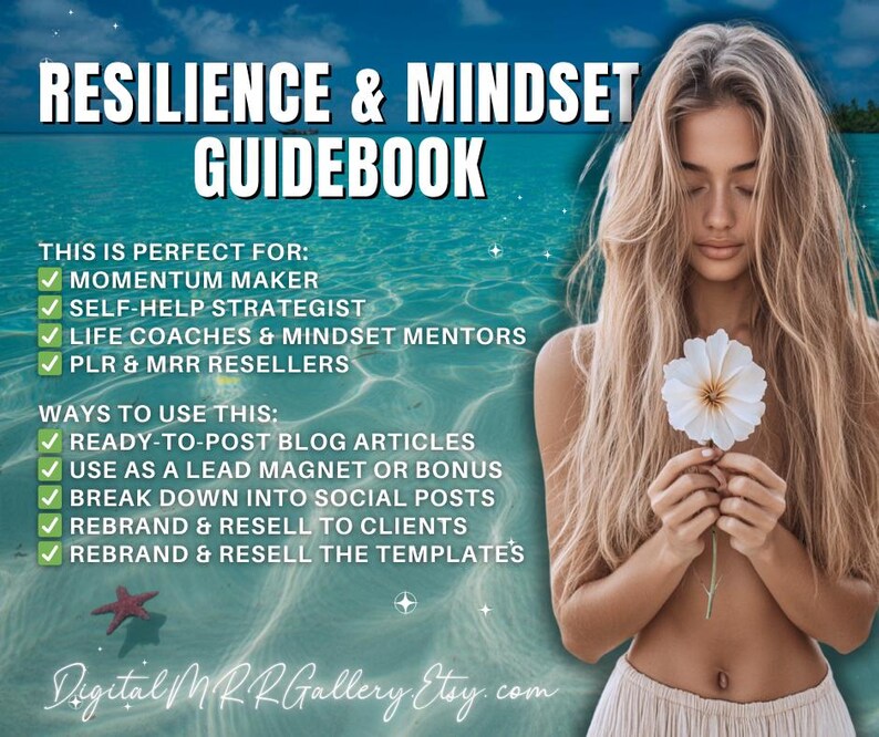 Resilience Mindset Guidebook: Canva Template With PLR/MRR - Etsy