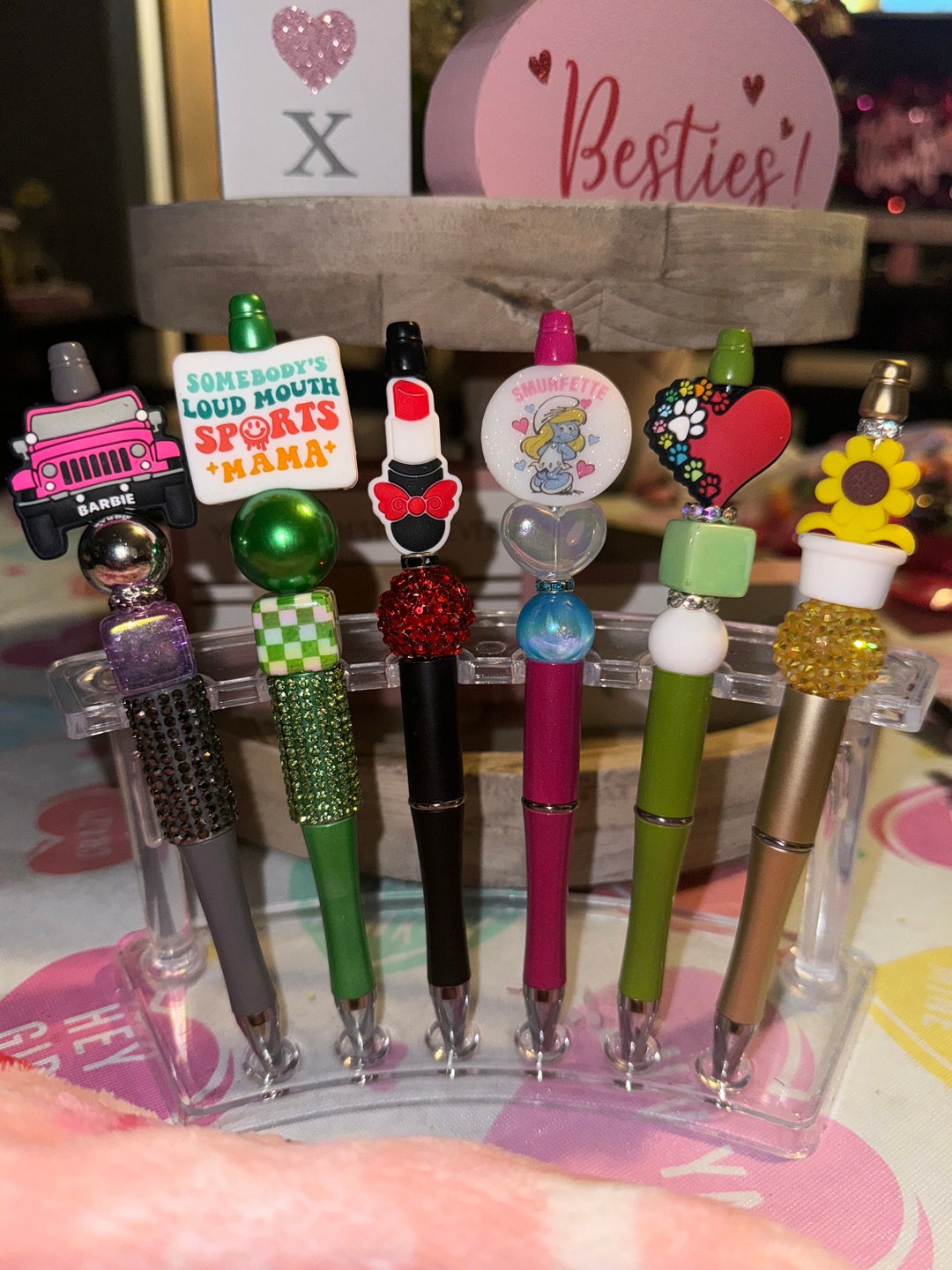 Custom Beaded Focal Pens - Etsy