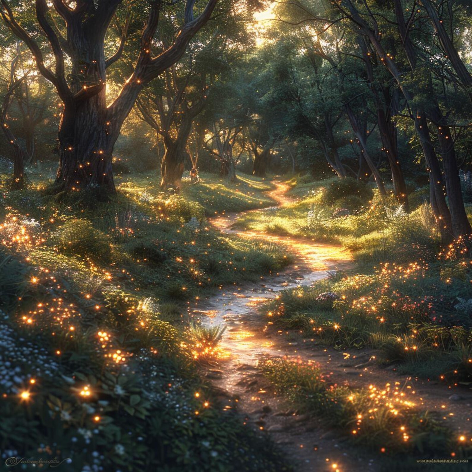 24 Enchanted Forest Pathway Clipart, Fairy Tale Magic Clipart, Digital ...