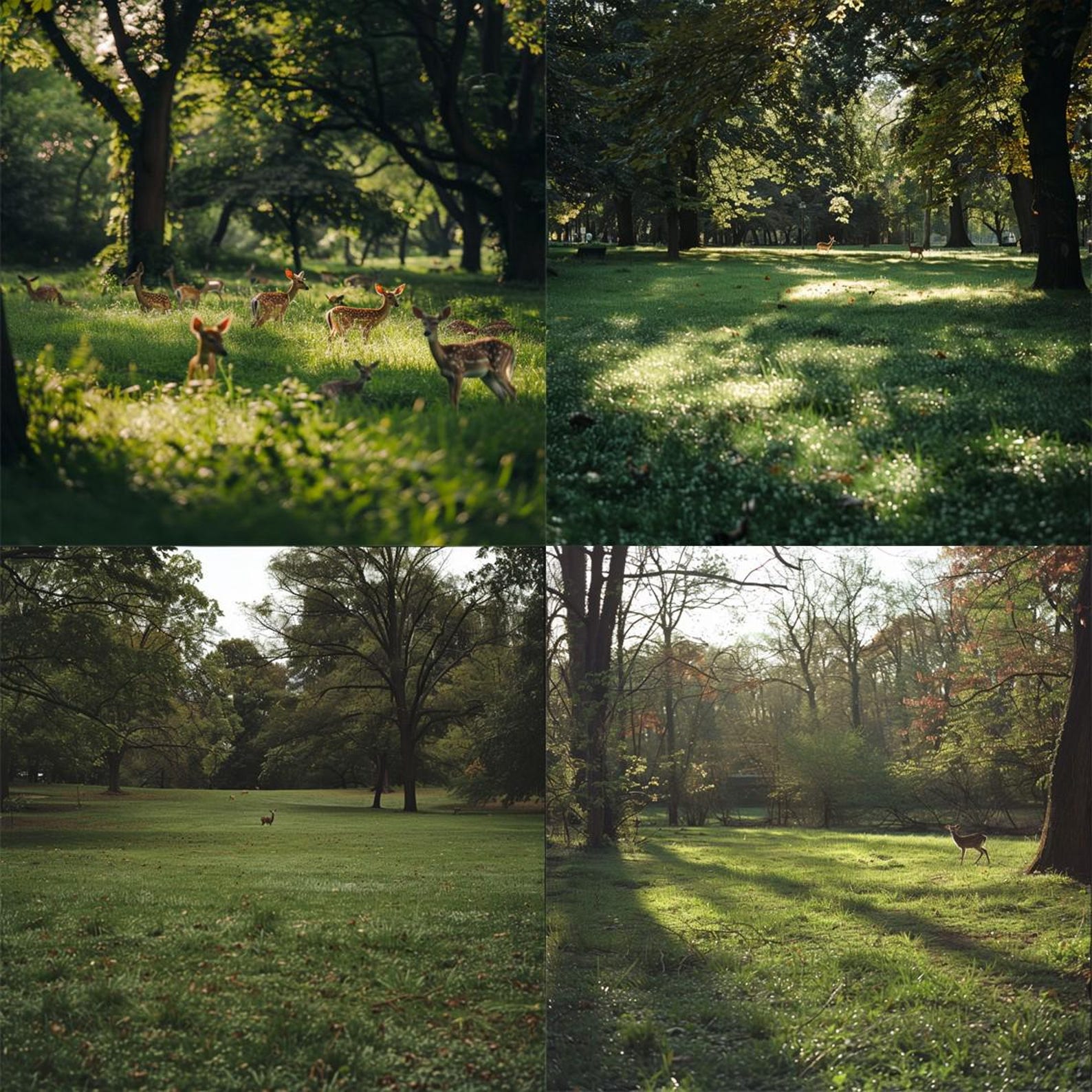 24 Green Park Trees Clipart, Nature Landscape Illustration, Digital ...