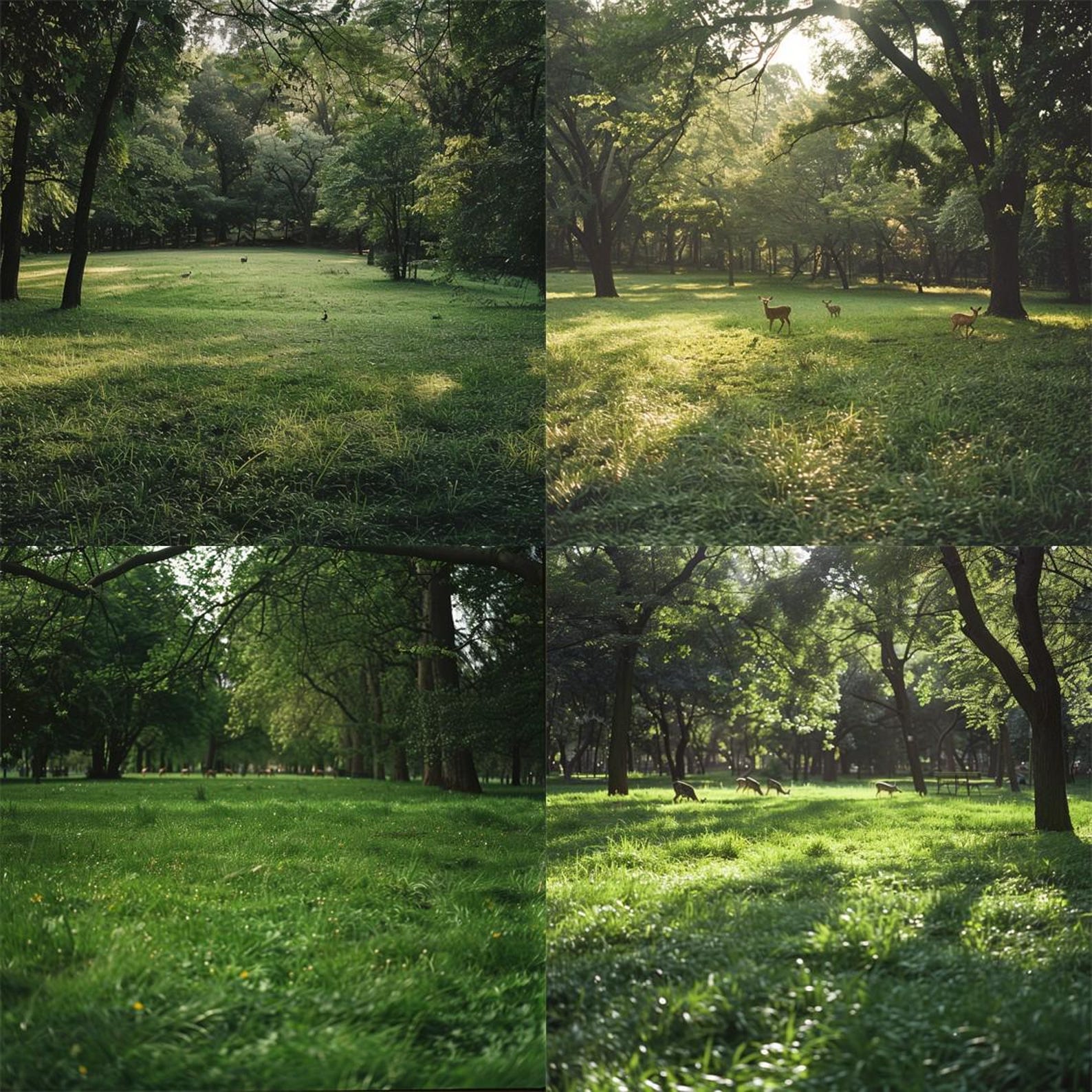 24 Green Park Trees Clipart, Nature Landscape Illustration, Digital ...