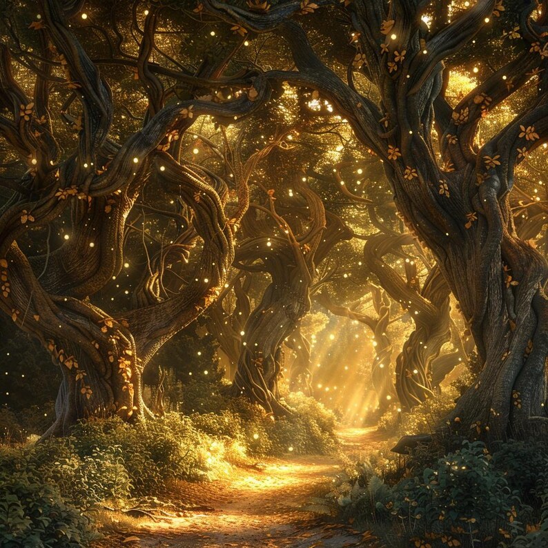 24 Magical Fantasy Forest Clipart, Digital Download, DIY Home Decor ...