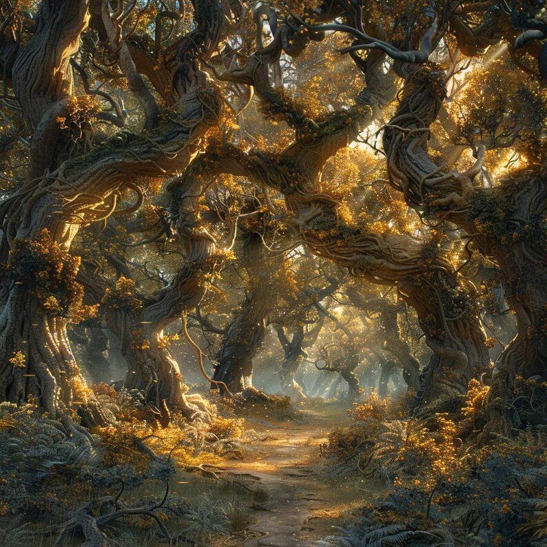 24 Magical Fantasy Forest Clipart, Digital Download, DIY Home Decor ...