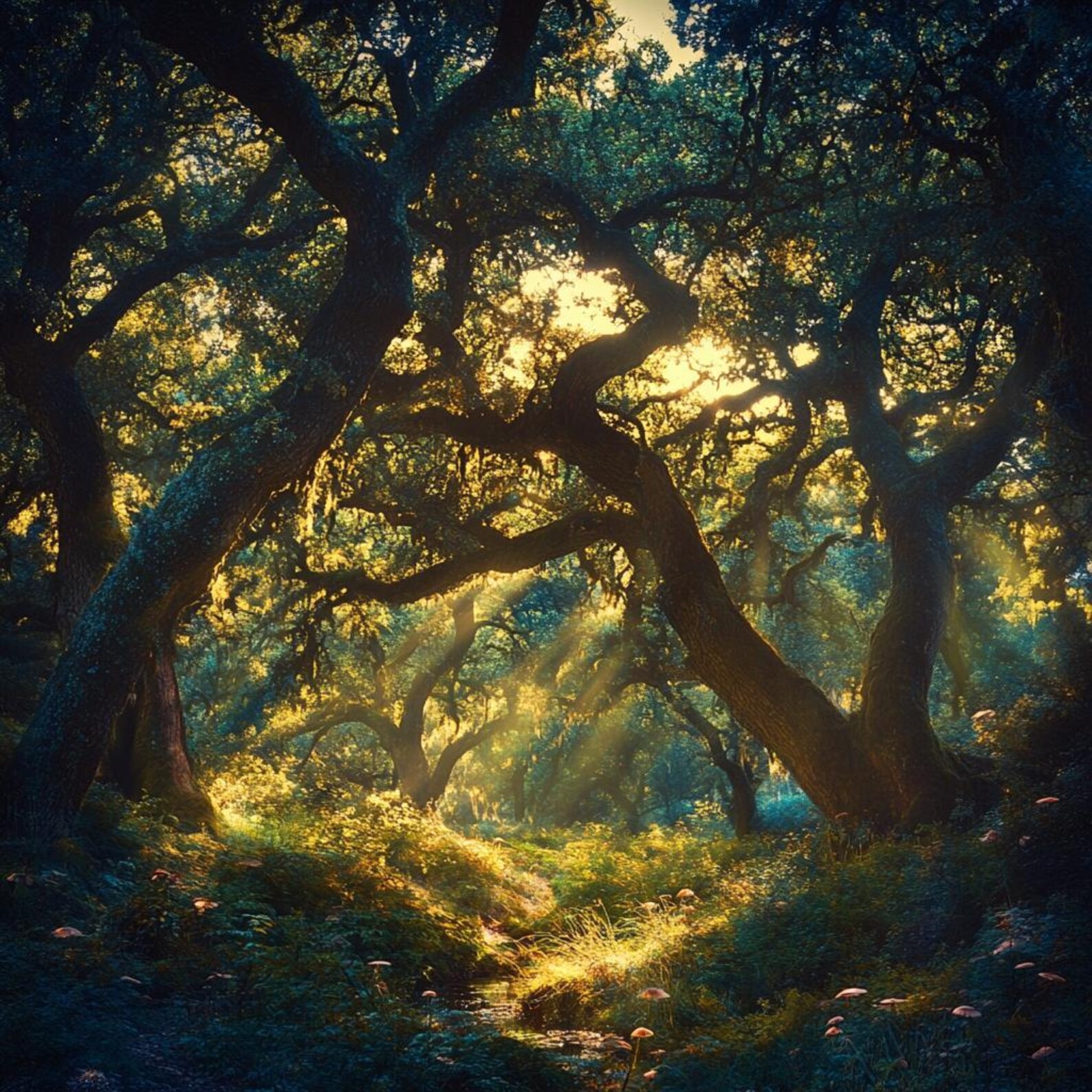 24 Enchanted Forest Clipart, Dark Fantasy Woods, Digital Download, DIY ...