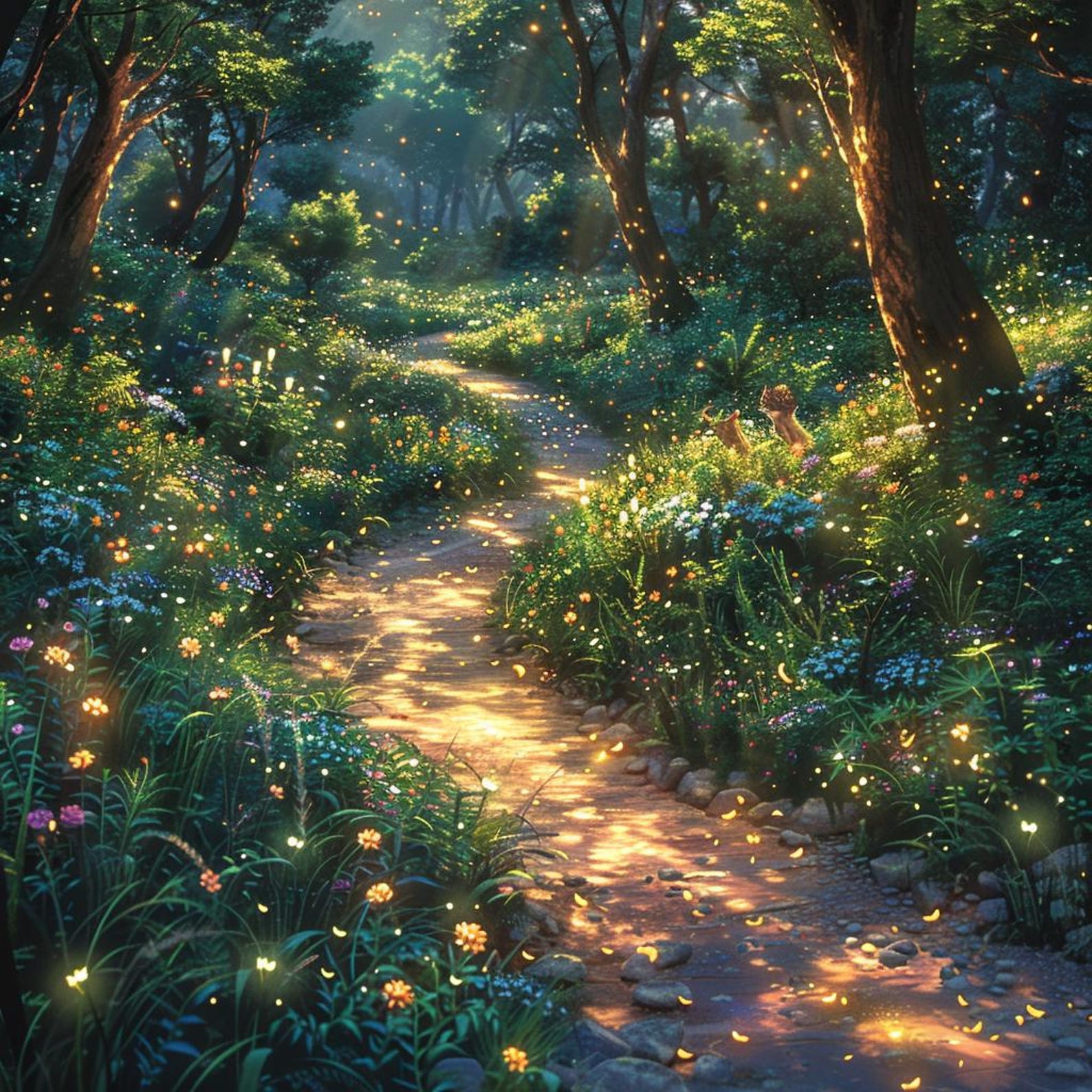 24 Enchanted Forest Pathway Clipart, Fairy Tale Magic Clipart, Digital ...
