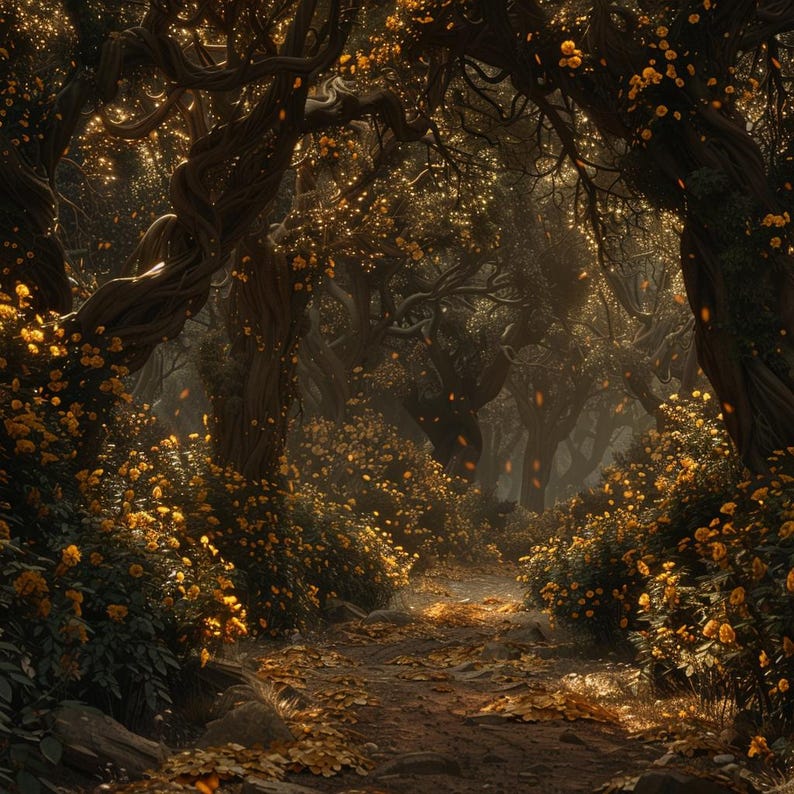 24 Magical Fantasy Forest Clipart, Digital Download, DIY Home Decor ...