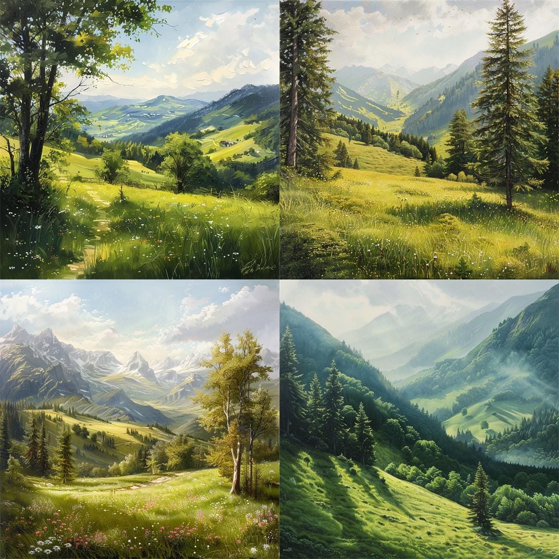 24 Scenic Mountain Landscape, Mountain Landscape Natural Scenery ...