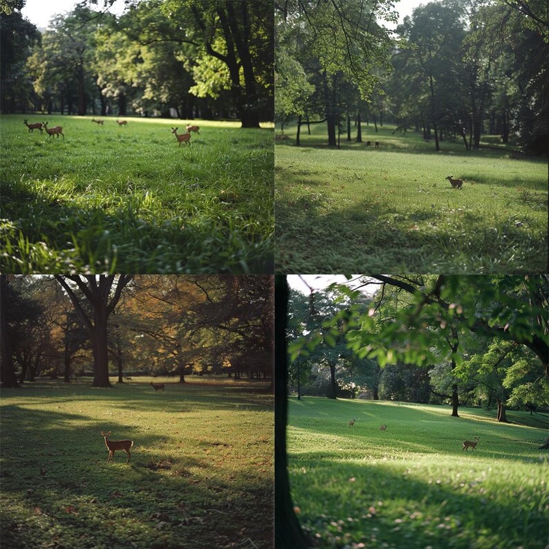 24 Green Park Trees Clipart, Nature Landscape Illustration, Digital ...