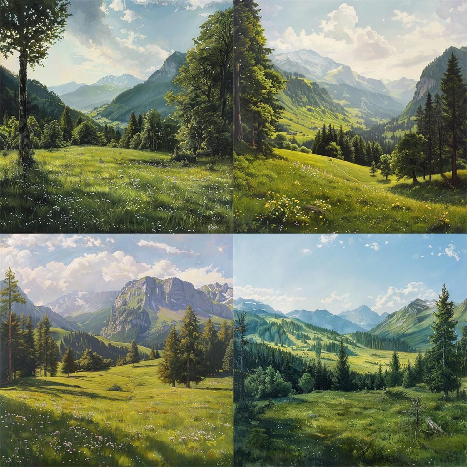 24 Scenic Mountain Landscape, Mountain Landscape Natural Scenery ...