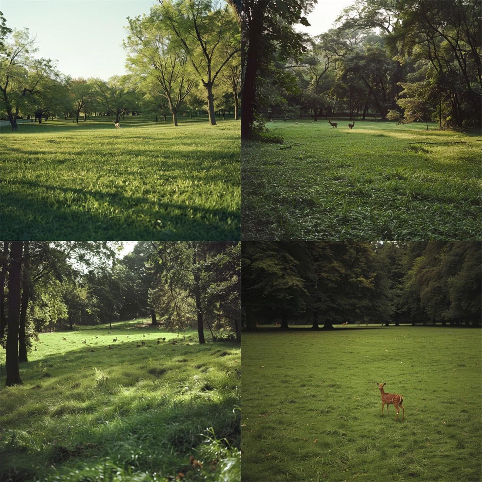 24 Green Park Trees Clipart, Nature Landscape Illustration, Digital ...