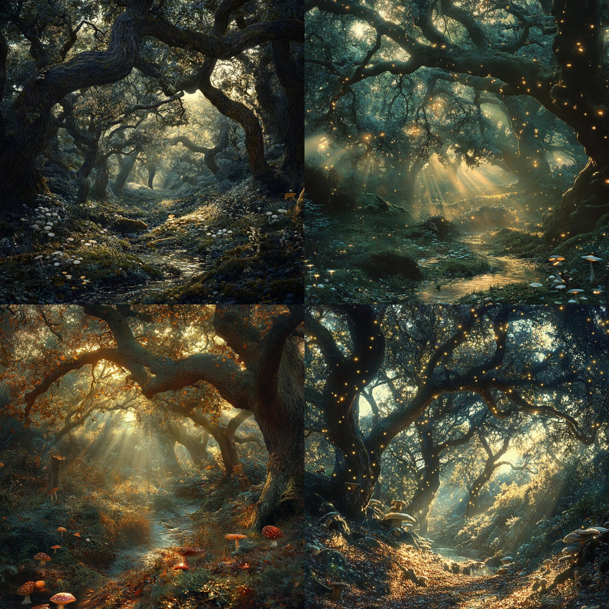 24 Enchanted Forest Clipart, Dark Fantasy Woods, Digital Download, DIY ...