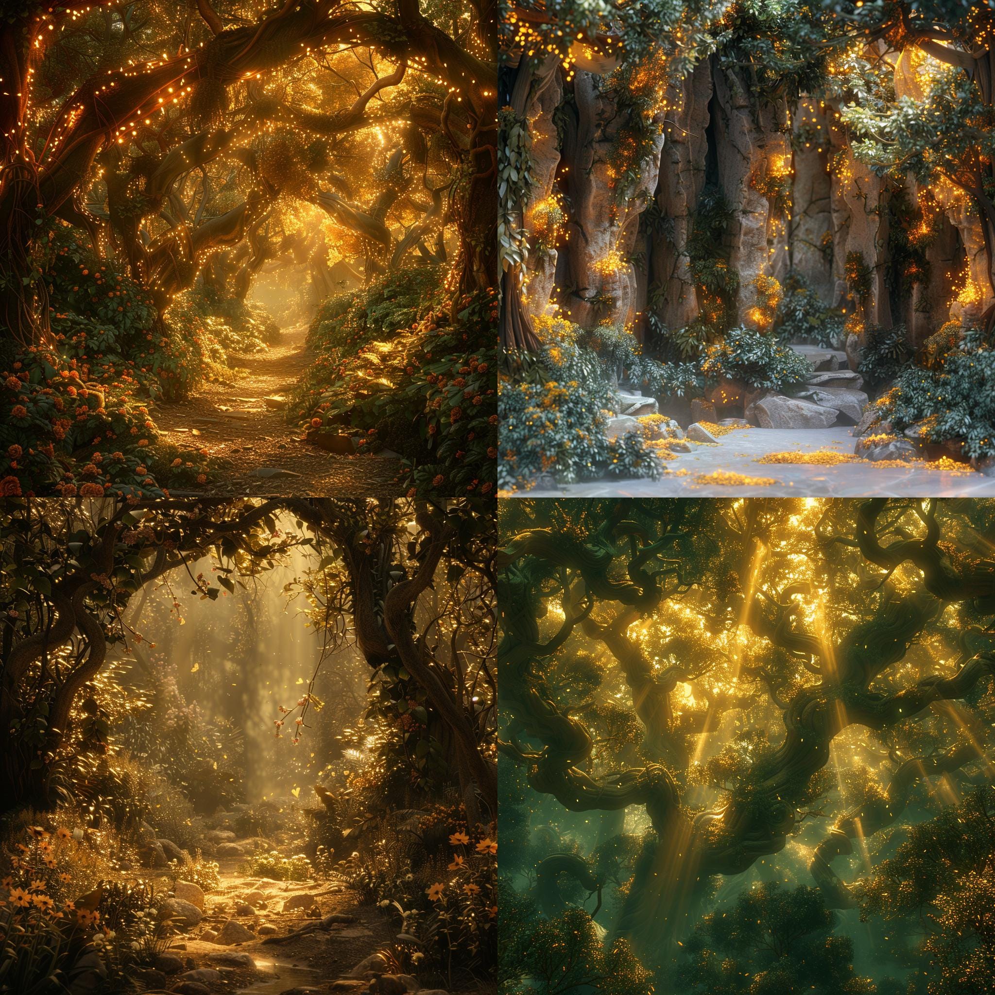 24 Magical Fantasy Forest Clipart, Digital Download, DIY Home Decor ...