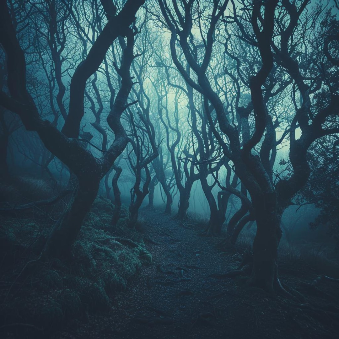 Dark Forest Clipart, Spooky Forest Clipart, Digital Download, DIY Home Decor Wall Art Print, PNG ...