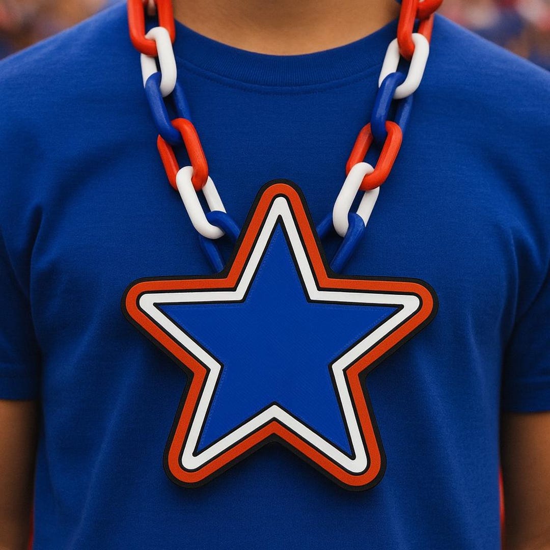 Stars Hype Chain – School Spirit Necklace | Personalized Team Pride ...