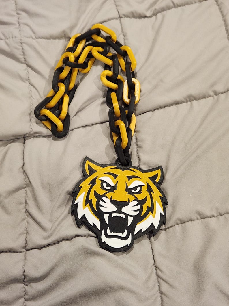 Tigers Hype Chain – School Spirit Necklace | Personalized Team Pride ...