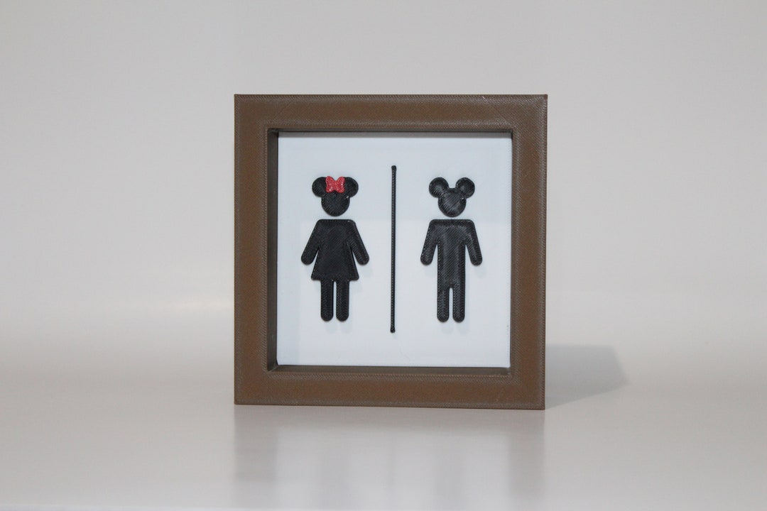Disney Inspired Restroom Free-standing Sign - Add Some Whimsy to Your ...