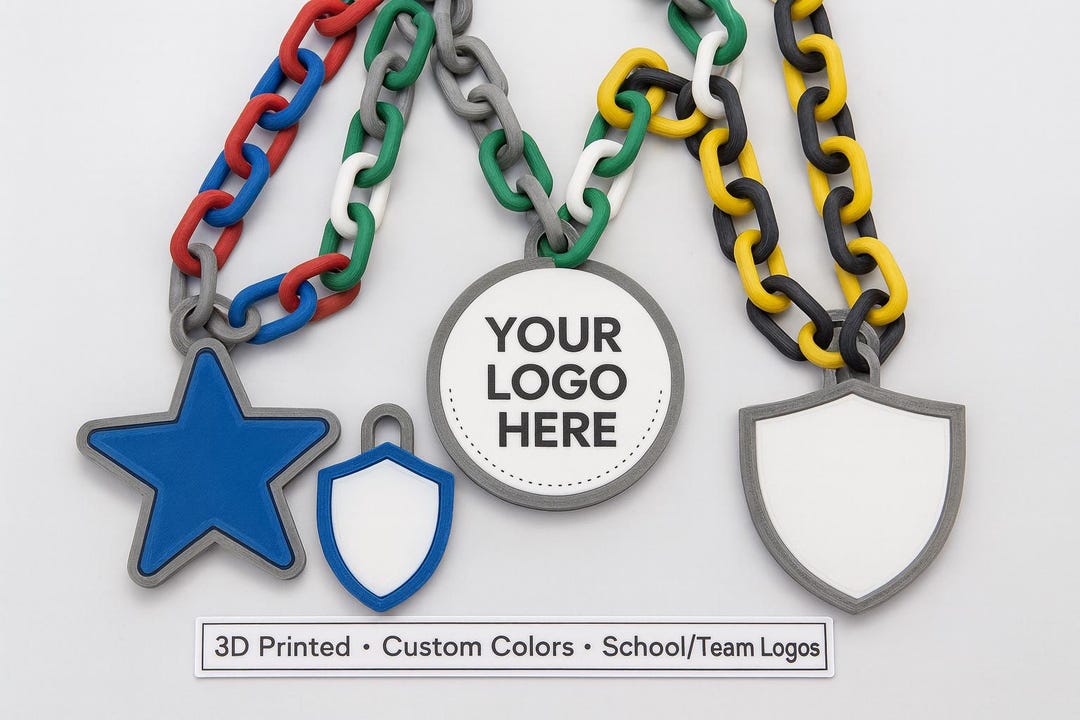 Custom Hype Chain – Team Spirit Necklace | Your Team/logo and Colors ...