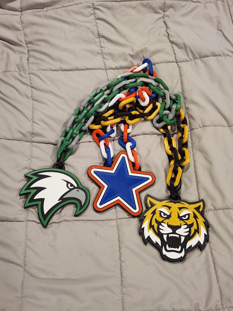 Custom Hype Chain – Team Spirit Necklace | Your Team/logo and Colors ...