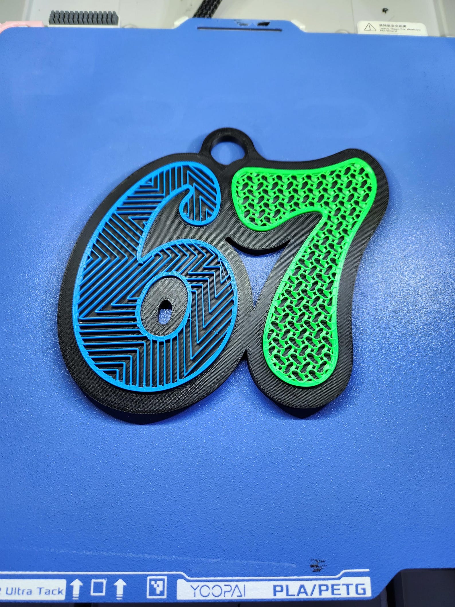 67 Hype Chain | Meme-inspired Statement Necklace | 3D Printed Pendant ...