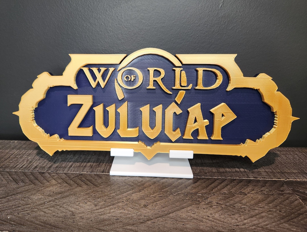 3D Warcraft Gamertag Nameplate - Customize With Your Name or Your Wow ...