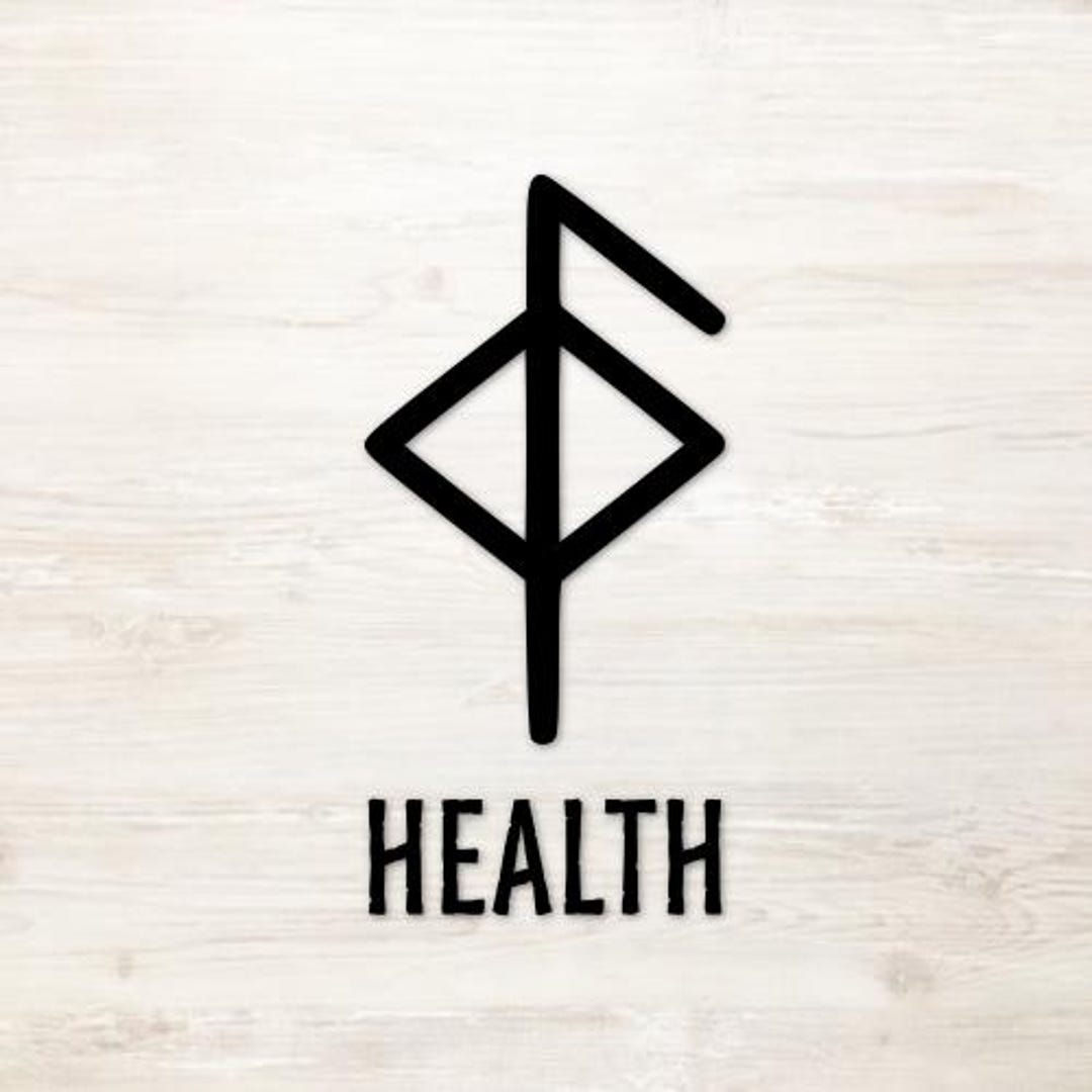 Health Rune Vinyl Decal Symbol Sticker Norse Viking Bind Rune - Etsy