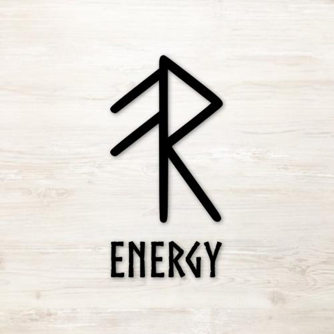 Energy Rune Vinyl Decal Symbol Sticker Norse Viking Bind Rune - Etsy