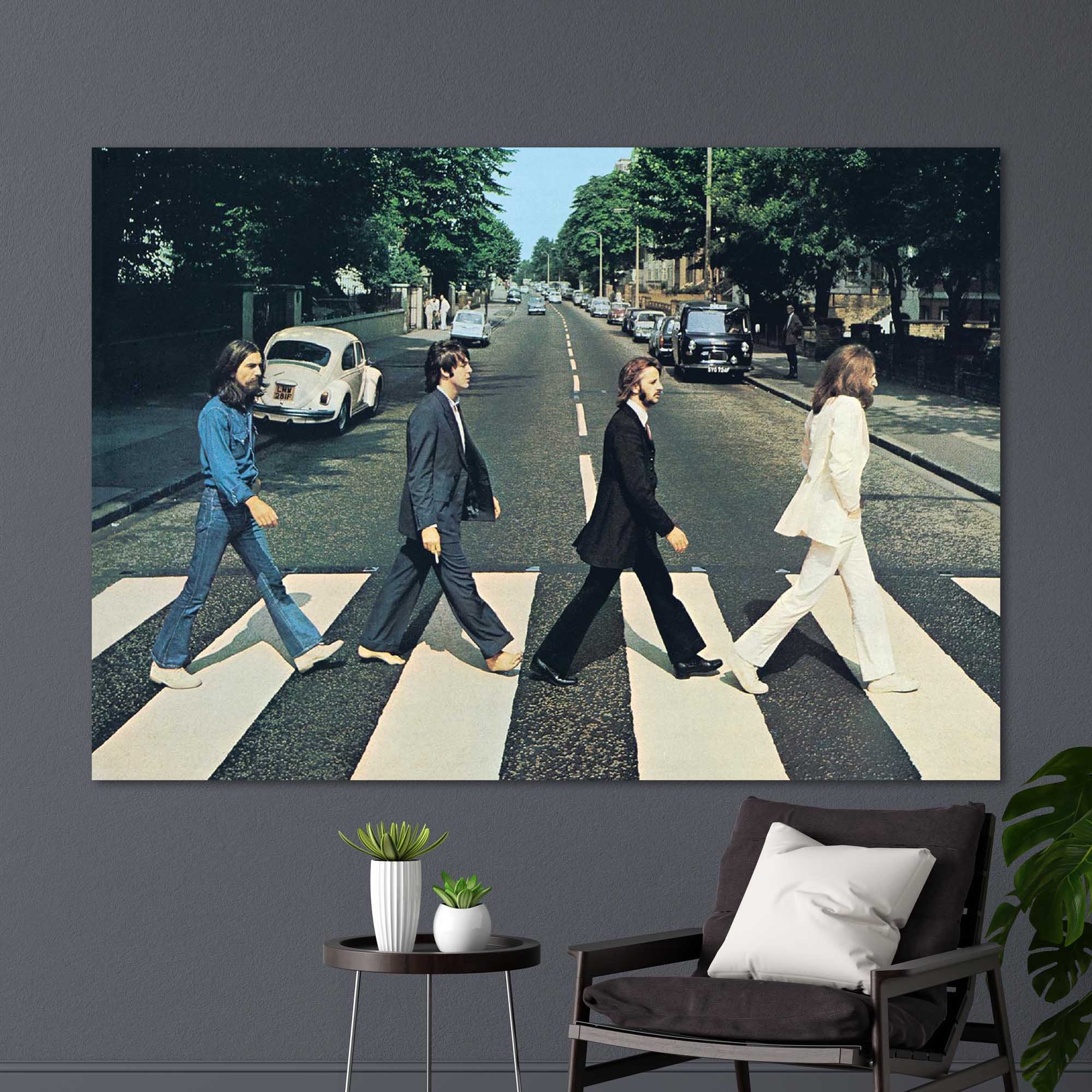 The Beatles Abbey Road Canvas Wall Art: Extra Large Print - Etsy