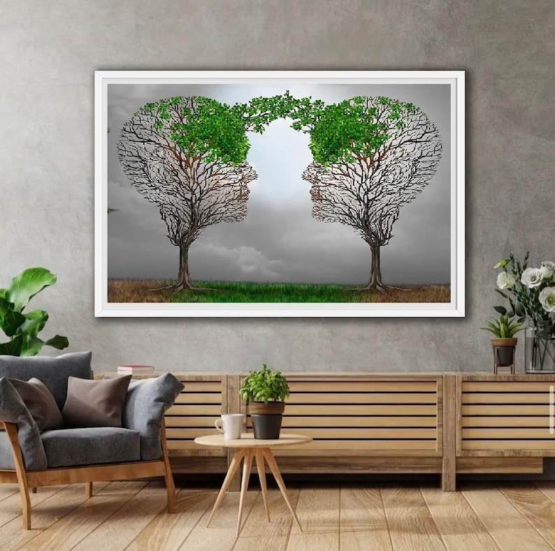 Psychology Decor, Psychotherapy, Therapy Room, Consuelor Office Canvas ...