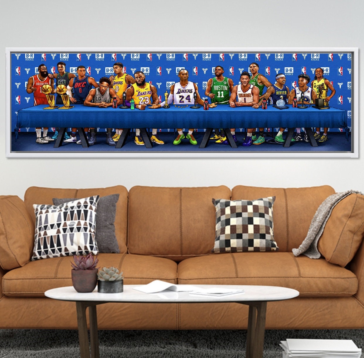 NBA Legends Last Supper Canvas Print: Basketball Art Decor - Etsy