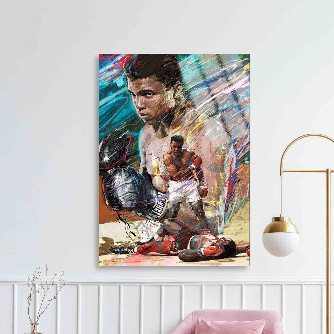 Muhammad Ali Wall Art, Muhammad Ali Poster, Quotes Wall Art, Box Glass ...