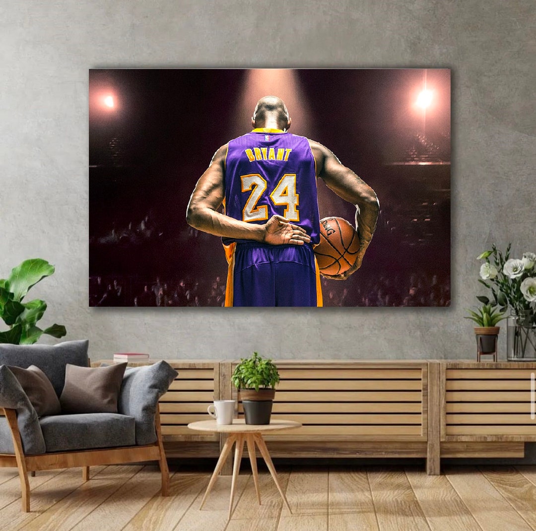 Kobe Bryant Poster, Basketball Wall Art, Black Mamba Print, Best Gift ...
