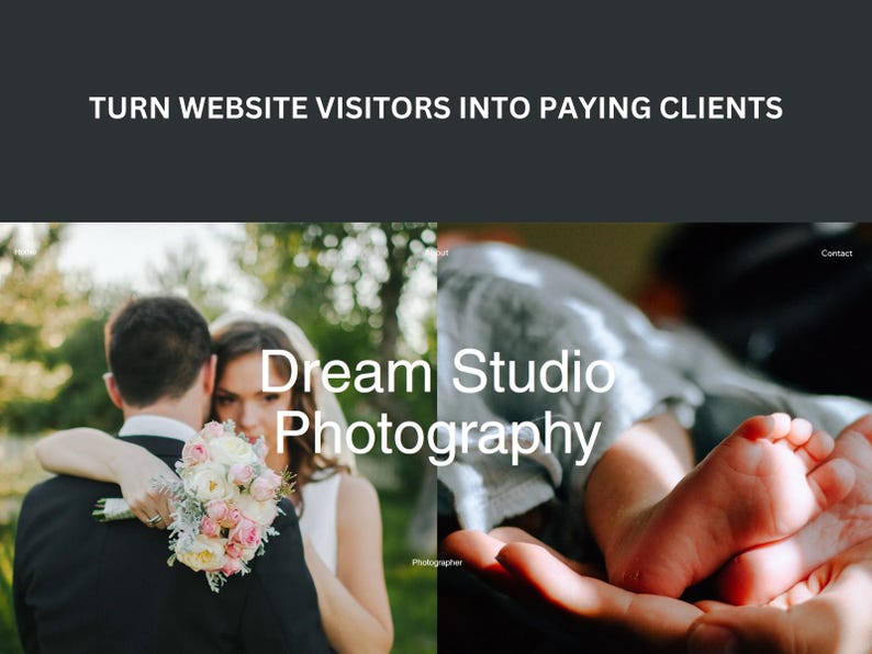 Wix Template for Photographers - Wedding, Maternity, Newborn, Family ...