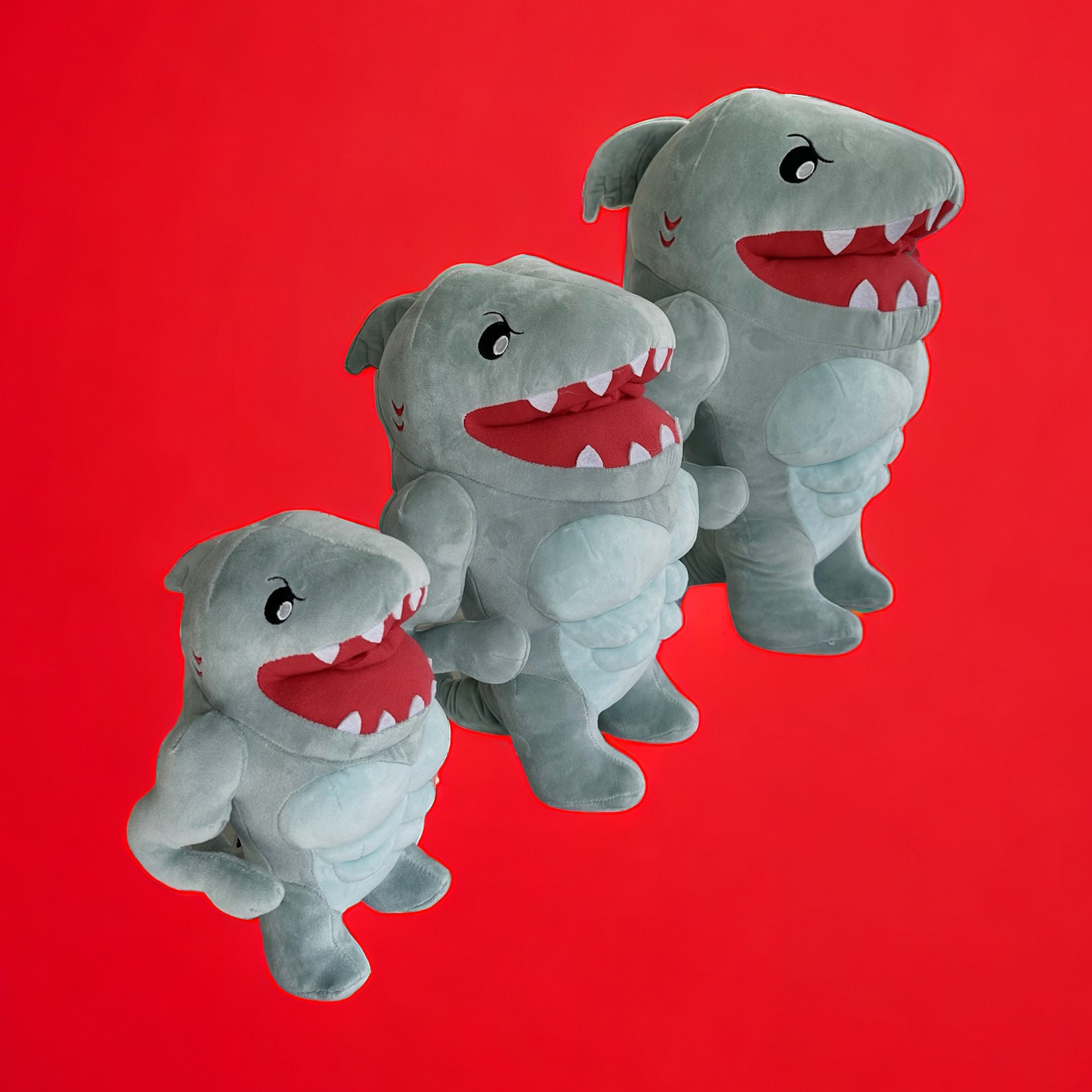 Buff Buddies Stuffed Shark Animals - Plush Toys for Boys (and Girls ...