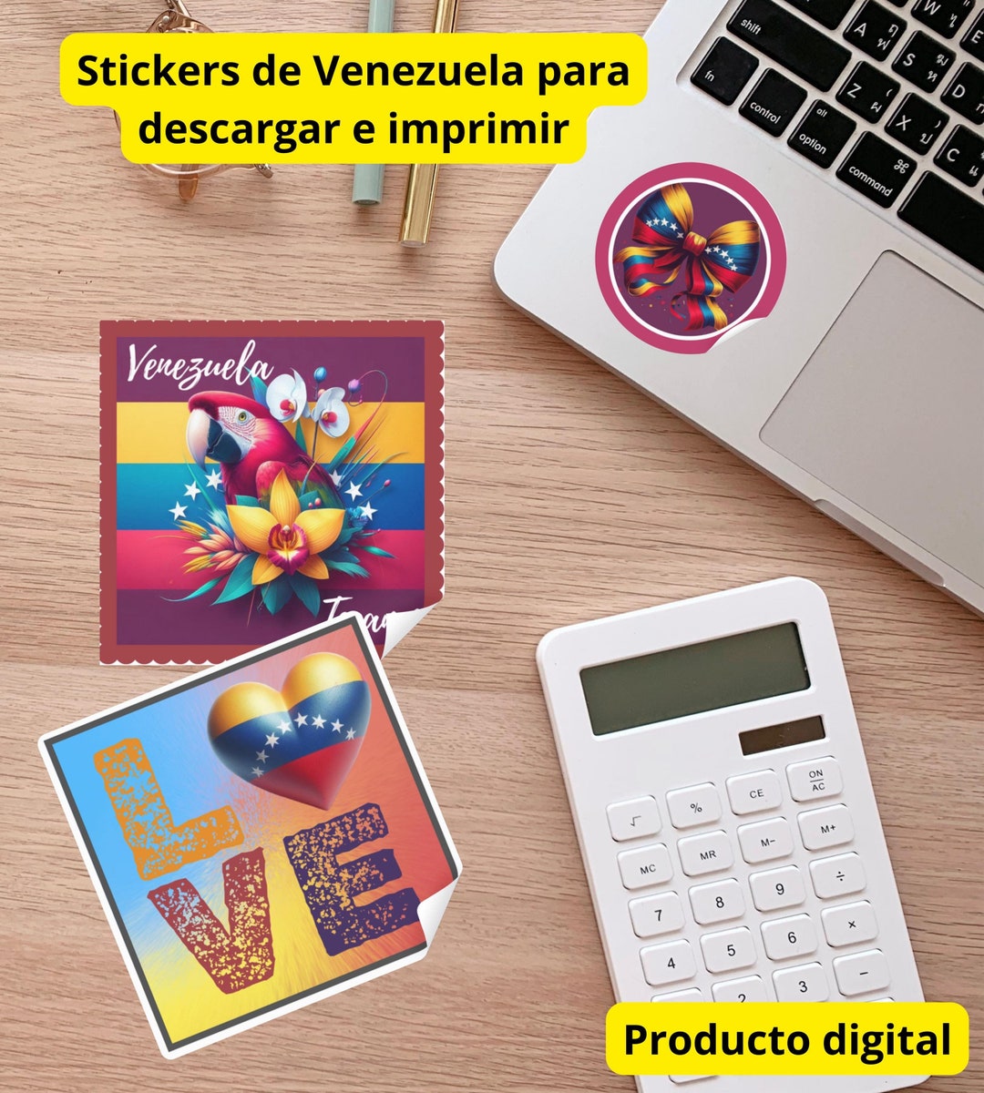 Stickers From Venezuela, Venezuelan Decals, Stickers, Digital Product ...