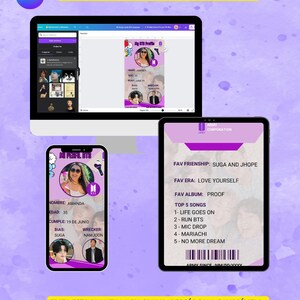 Editable BTS Army Badge in Canva, Design Your BTS Fan Identity, Digital ...