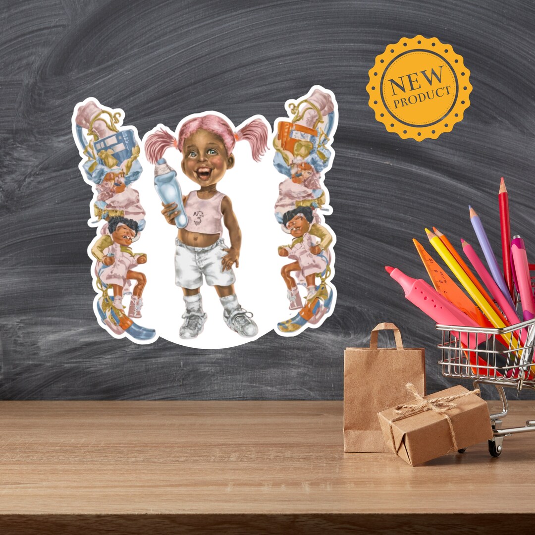 Baby Talk Girls Rule Sticker, Funny Sticker, Locker, Journal, Laptop ...