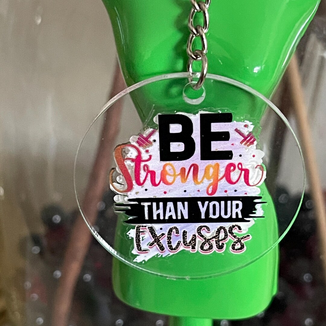 Inspirational Acrylic Keychains for Women | Motivational Messages With ...